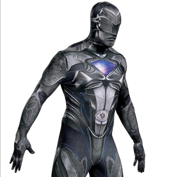 Disguise | Other | Black Power Rangers Morph Bodysuit Mens Costume ...